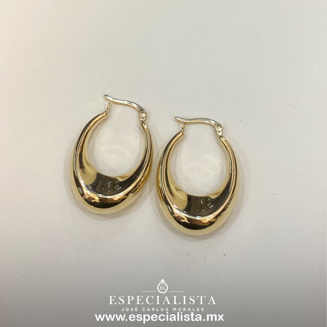 Arracadas para dama en oro de 10 y 14 Kilates – Joyería El Especialista
