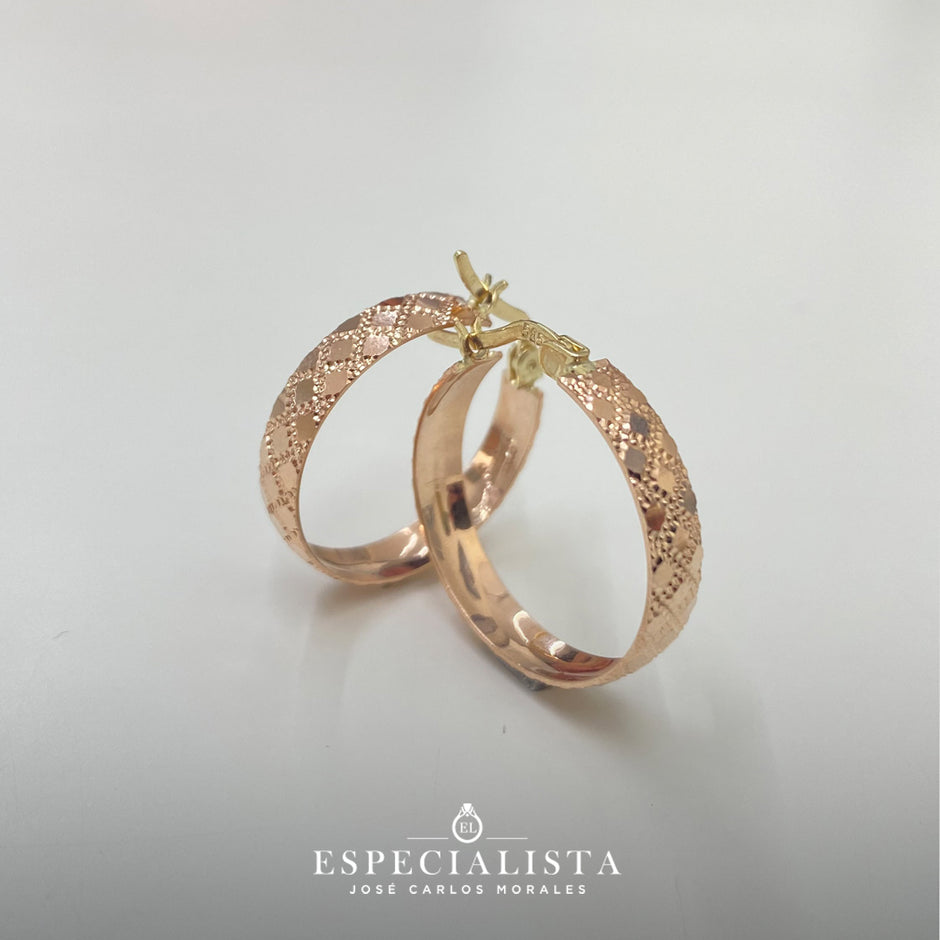 Arracadas para dama en oro de 10 y 14 Kilates – Joyería El Especialista