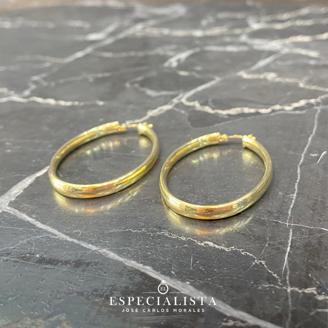 Arracadas para dama en oro de 10 y 14 Kilates – Joyería El Especialista